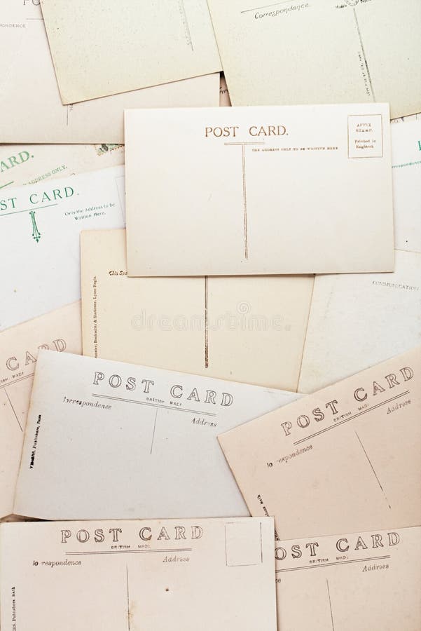 Vintage Post Cards Backdrop Stock Image - Image of nostalgia, view ...