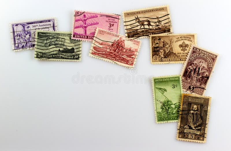 Postage Stamps of Different Countries Editorial Stock Photo - Image of ...