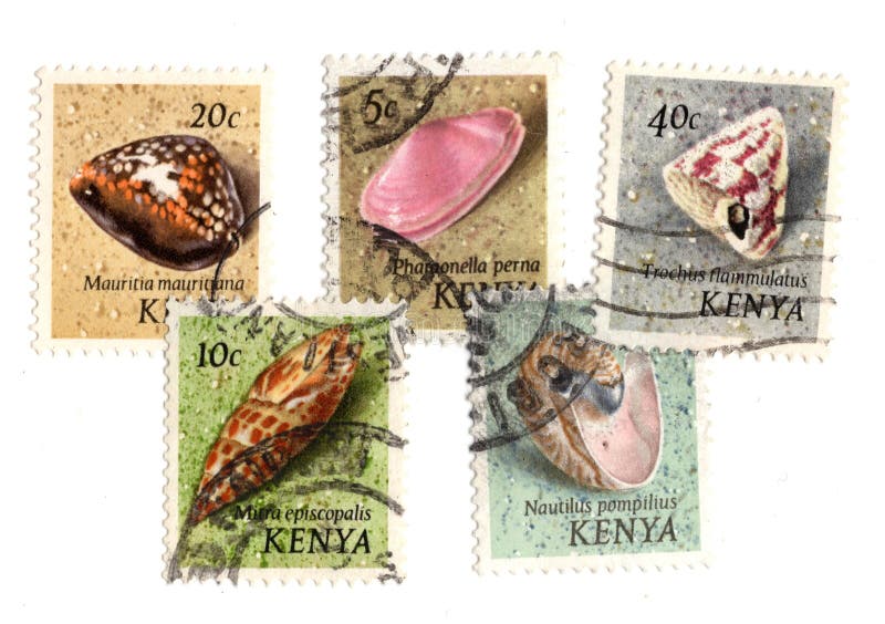 Vintage Postage Stamps from Kenya. Editorial Stock Photo - Image of ...