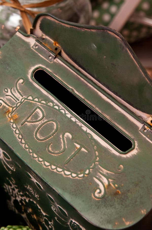 Vintage postbox stock photo. Image of home, design, closeup - 93461594