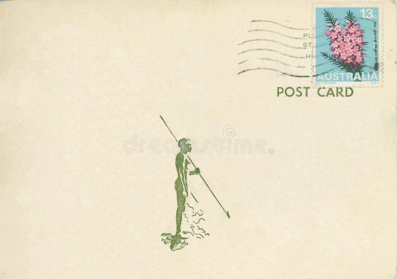 Vintage postcard australia editorial stock photo. Image of postcard ...