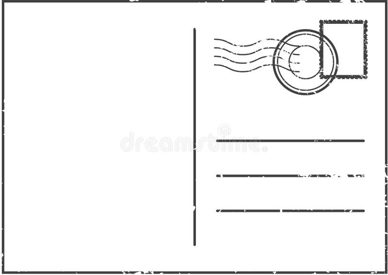 Vintage Postmark Cachet, Postal Watermark, Post Stamp Mark and Travel ...