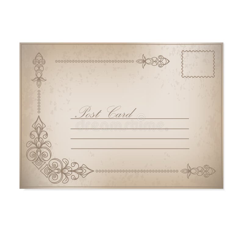 Vintage Postcards stock vector. Illustration of grunge - 98705539