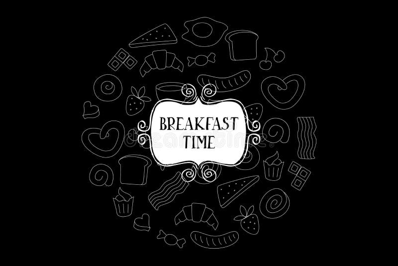 Chalk Board Breakfast Time Stock Illustrations – 192 Chalk Board ...