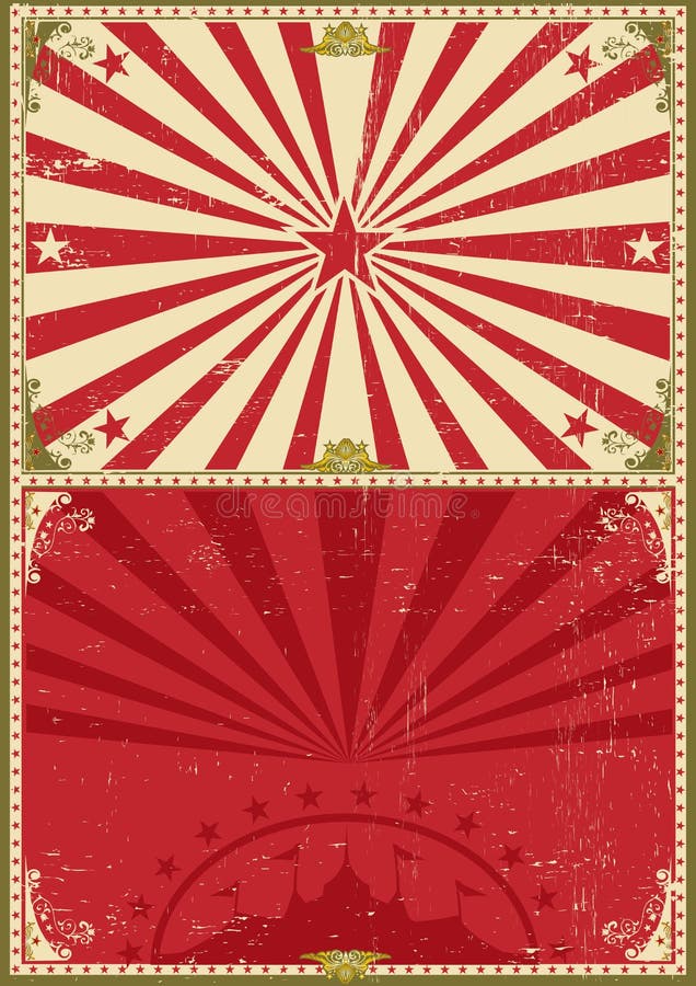 Vintage Poster Circus Background Stock Vector - Illustration of funfair ...