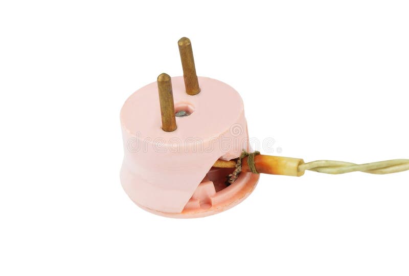 Vintage power plug stock image. Image of isolated, connection - 150737643