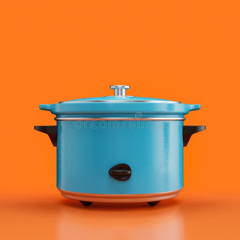 Vintage Pressure Cooker, Retro Kitchen Appliance Front View, 3d ...