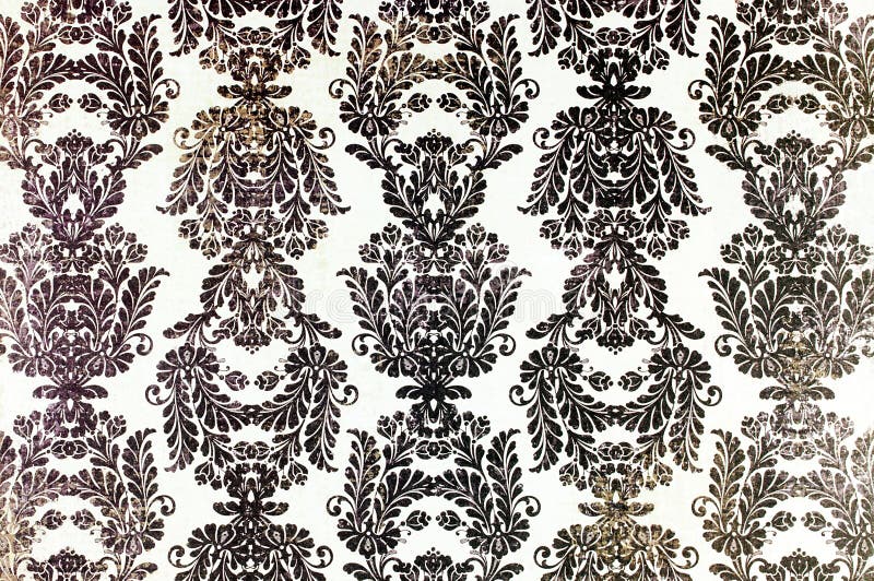 Vintage Repeat Grey and Red Paisley Pattern. Stock Photo - Image of ...