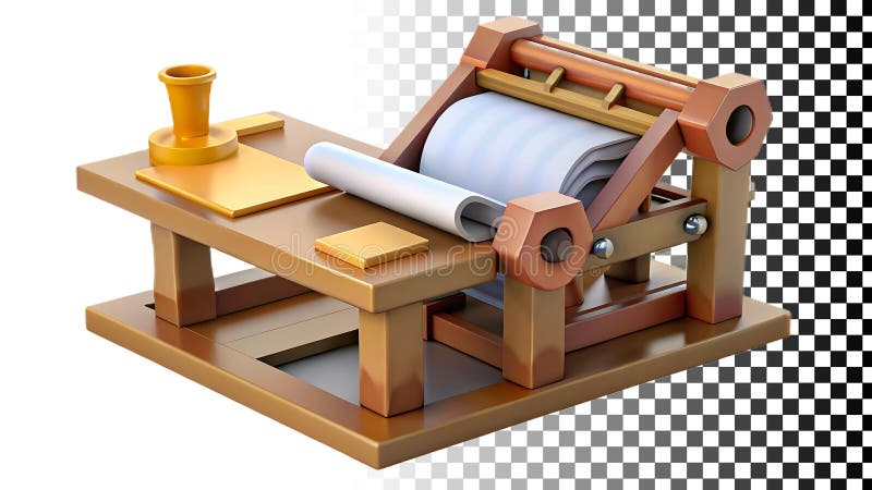 Printing Press Vintage Machine and Historical Technology Png ...