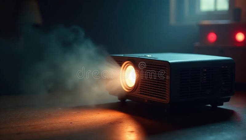 Vintage Projector Emitting a Sharp, Focused Light Ray , Illumination ...