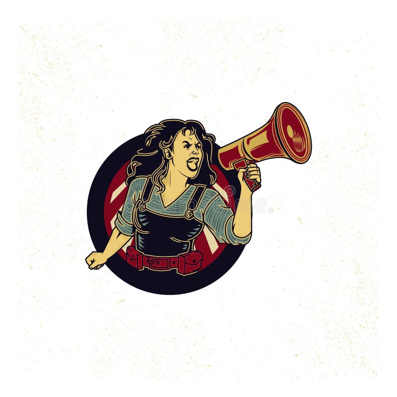 Vintage Propaganda Logo stock vector. Illustration of background - 94701641