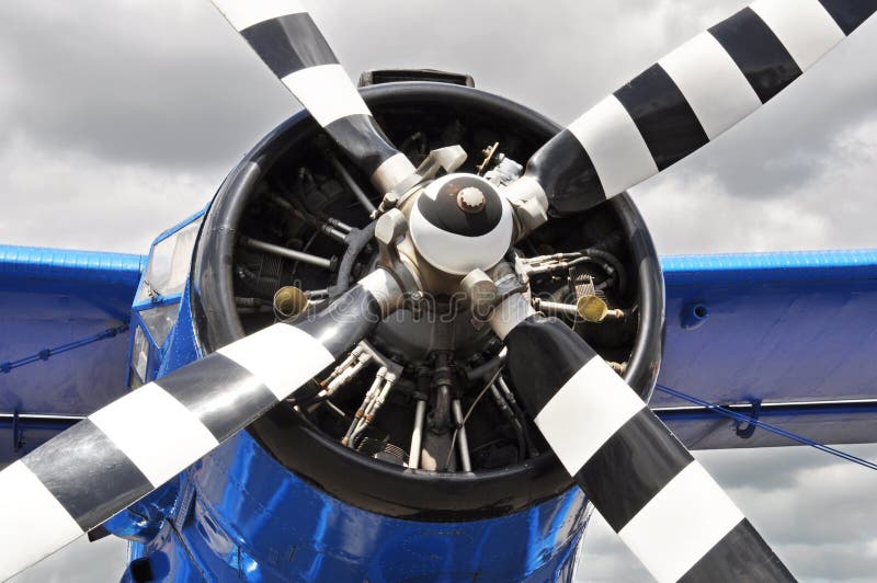 Old Propeller Plane stock image. Image of vintage, flight - 38141523
