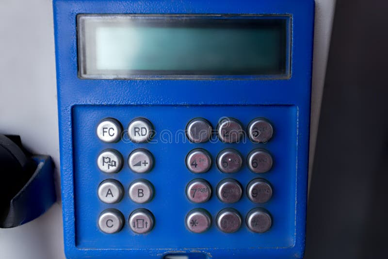 Vintage Public Telephone Keypad Stock Image - Image of booth, global ...
