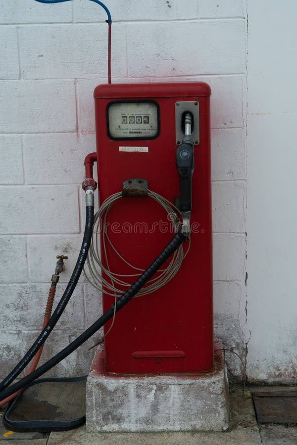 A vintage pumping machine editorial stock photo. Image of runway ...