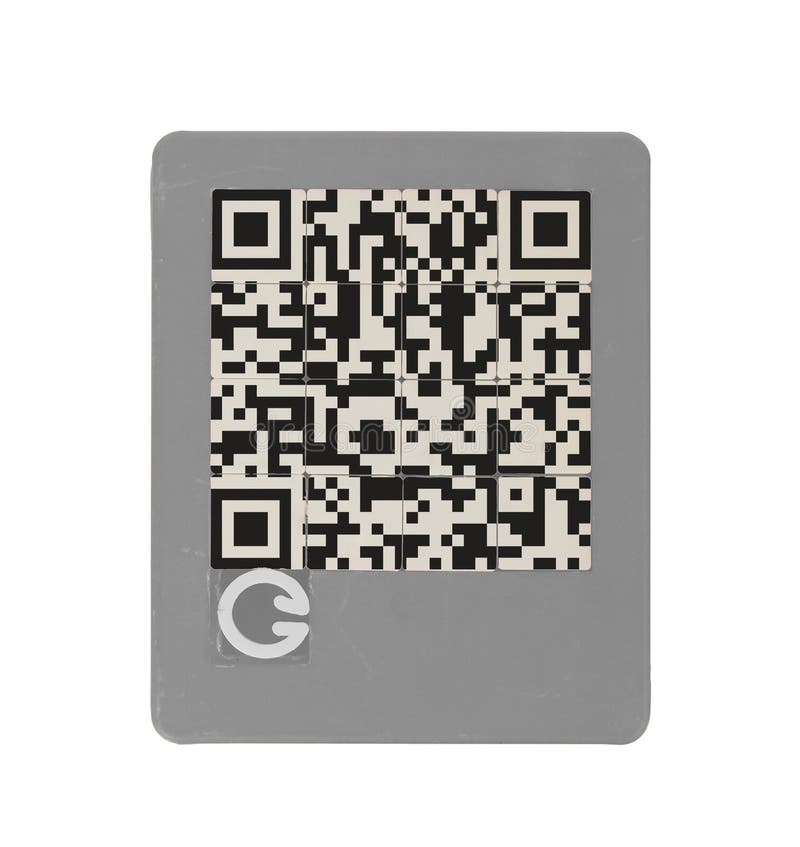 Vintage Puzzle with a QR-code Stock Photo - Image of technology ...