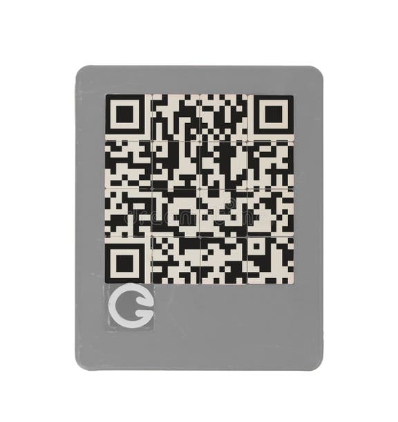 Vintage Puzzle with a QR-code Stock Photo - Image of technology ...