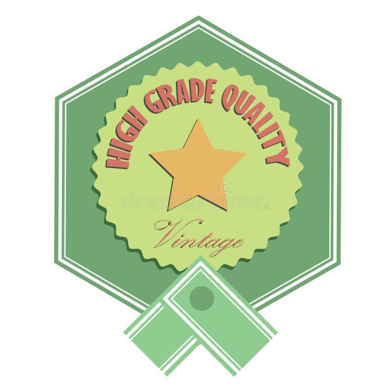 Vintage Quality Label. Vector Illustration Decorative Design Stock ...