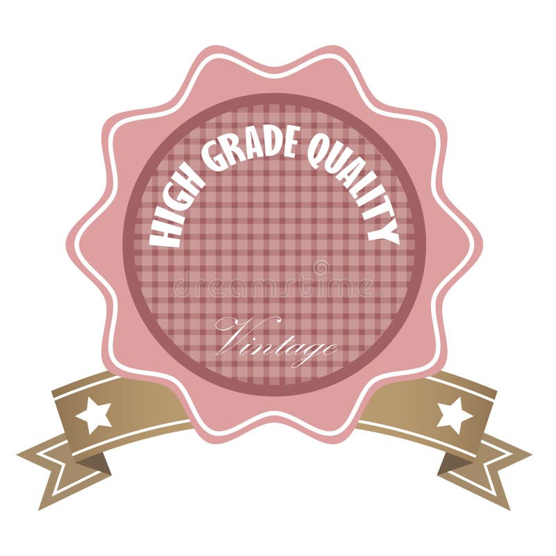 Vintage Quality Label. Vector Illustration Decorative Design Stock ...