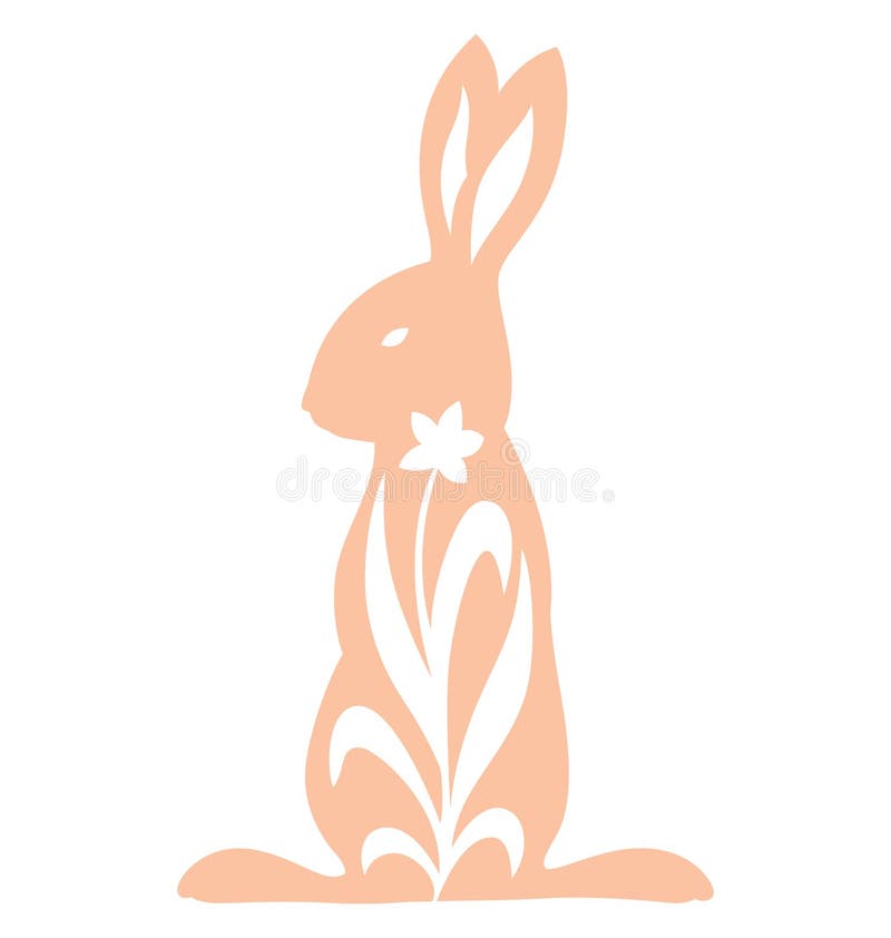 Standing Rabbit Silhouette