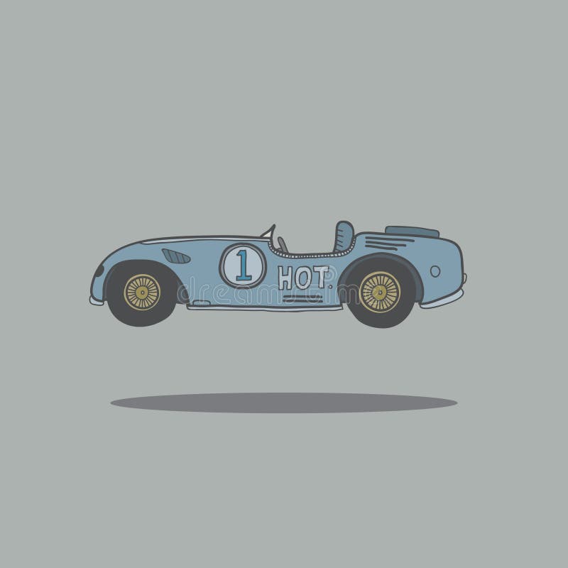 Vintage Race Car. Vector Illustration Decorative Design Stock Vector ...