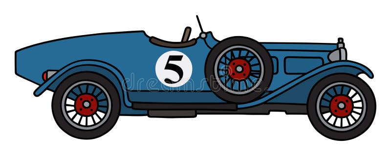 Vintage racing car stock vector. Illustration of retro - 71937994