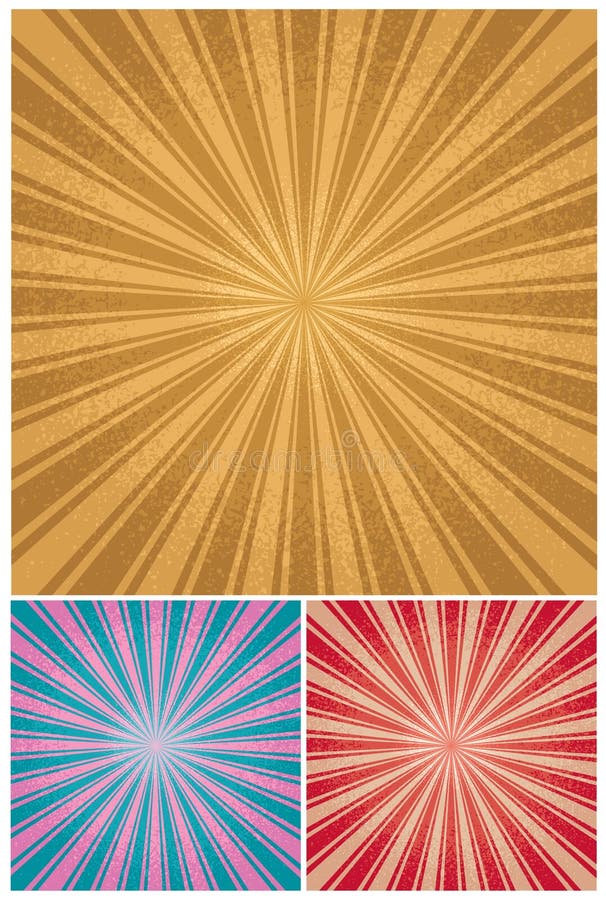 Radial Background, Poster Design Template. Classic Banner. Stock ...