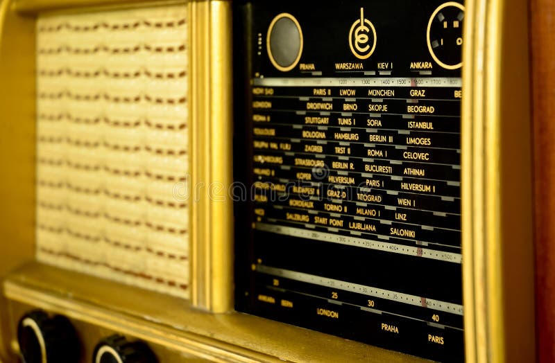 Vintage Radio stock photo. Image of case, dial, modulation - 30987266