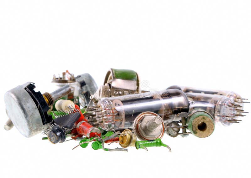 Vintage radio components stock photo. Image of electric - 23022912