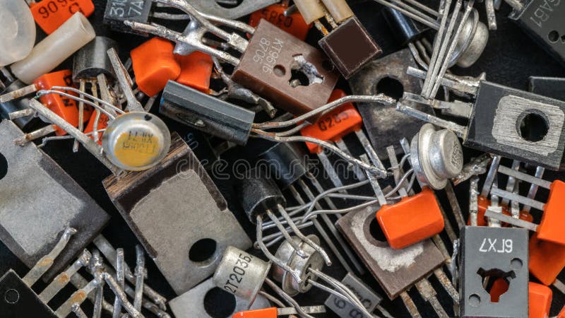 Vintage Radio Components Close-up Editorial Photography - Image of ...