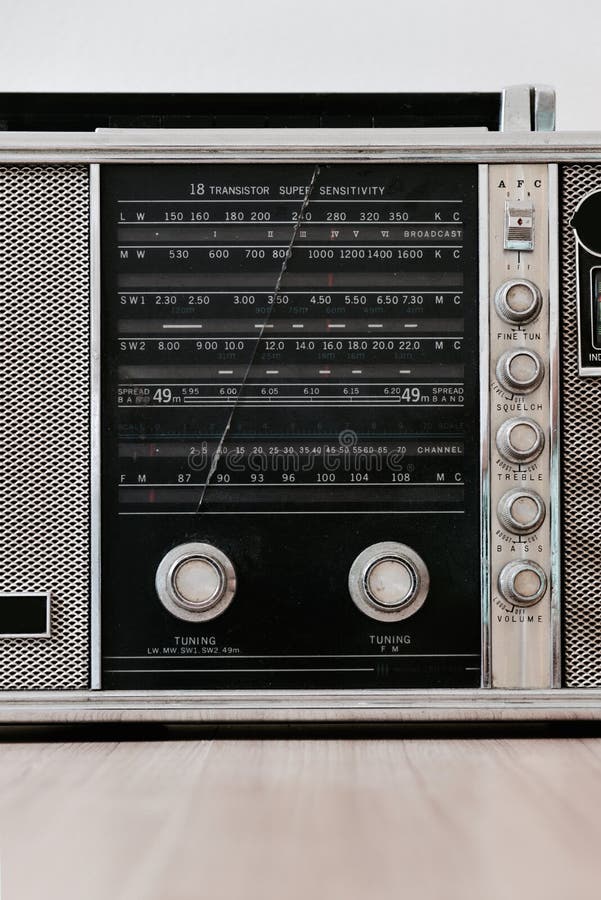 Vintage radio stock image. Image of multi, receiver, frequency - 60360781