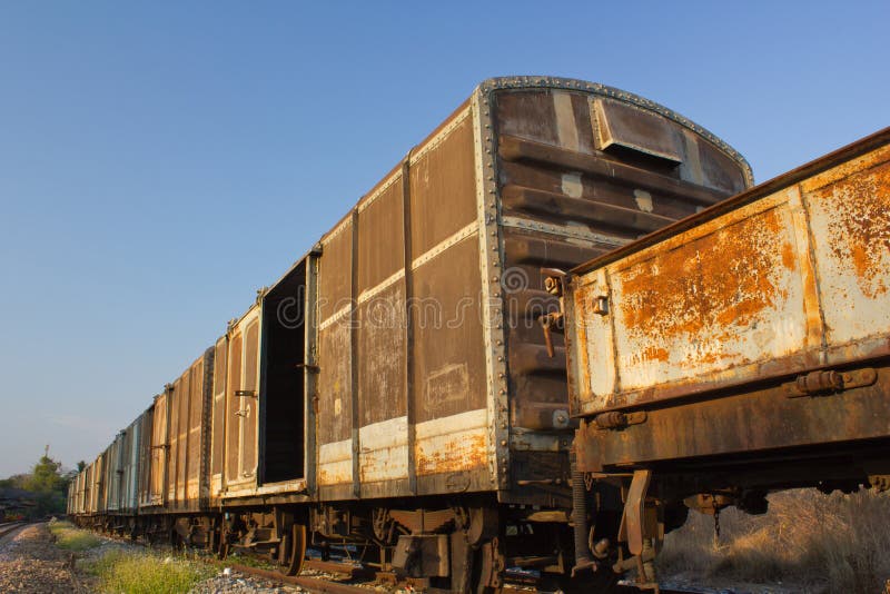 Vintage railroad container stock image. Image of rail - 30264535
