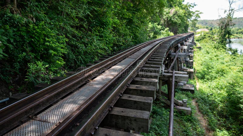 Vintage Railroad, Railway Tracks in a Rural Scene Stock Photo - Image ...