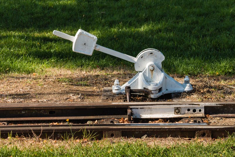 Vintage railroad switch stock photo. Image of direction - 69492432