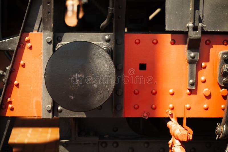 Vintage Railway Wagon Buffer, Steam Locomotive Stock Image - Image of ...