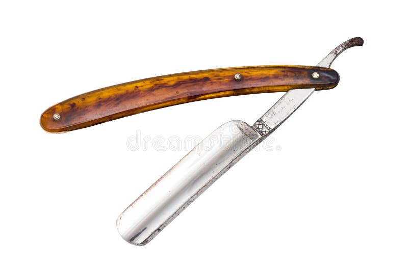 Vintage razor isolated stock photo. Image of shave, steel - 61630516