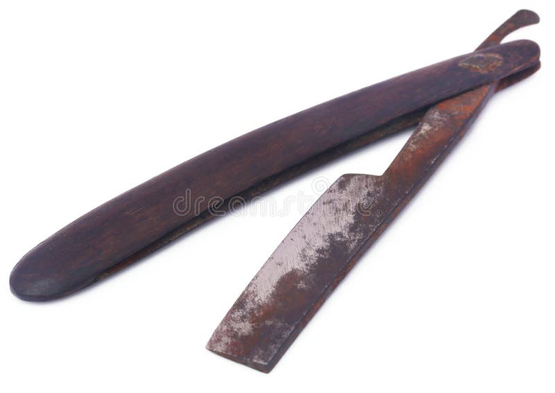 Vintage razor stock image. Image of isolated, metal, rusty - 18193567