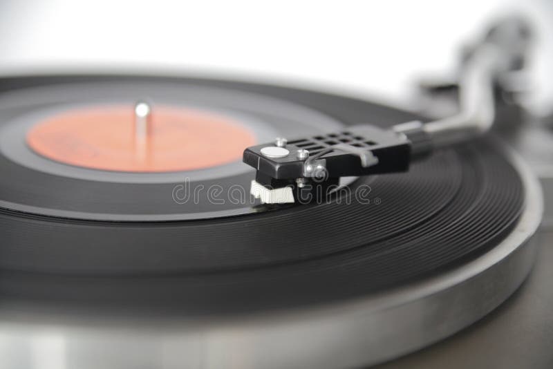 Record Player with Phonorecord Stock Image - Image of record, rock ...