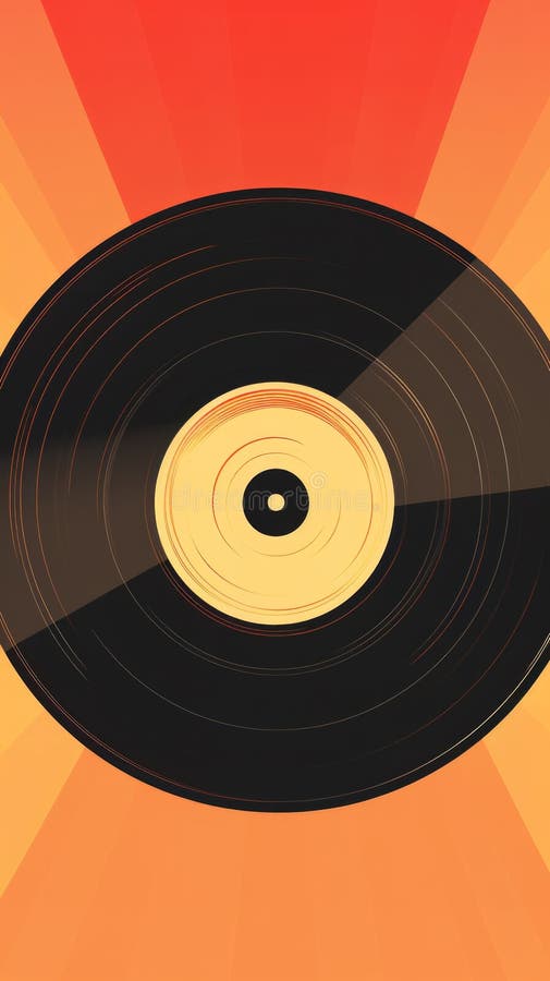 A Vintage Record Player with a Vinyl Record Stock Photo - Image of ...