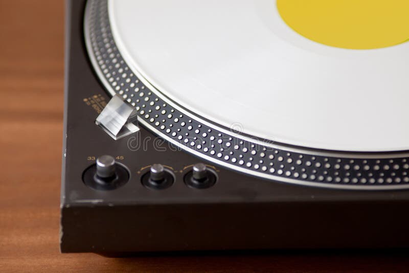 Vintage Record Turntable Player Corner Vinyl Disk Stock Photo - Image ...