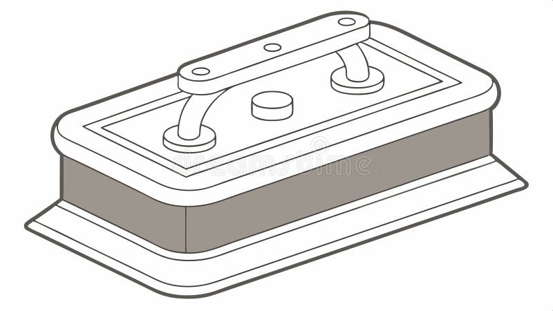 Vintage Rectangular Device with Buttons, Possibly a Recorder or ...