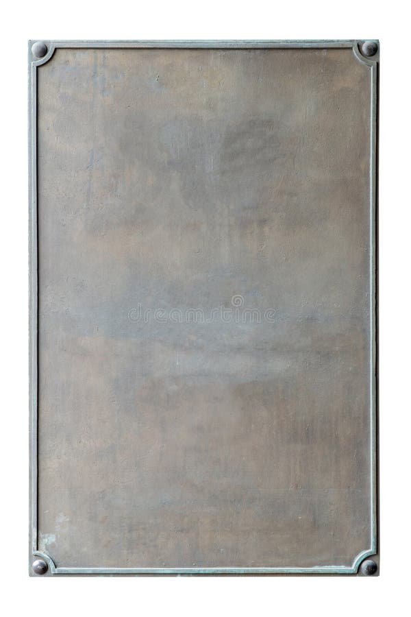 Vintage Rectangular Metal Frame for Copy Space and Isolated Stock Image ...