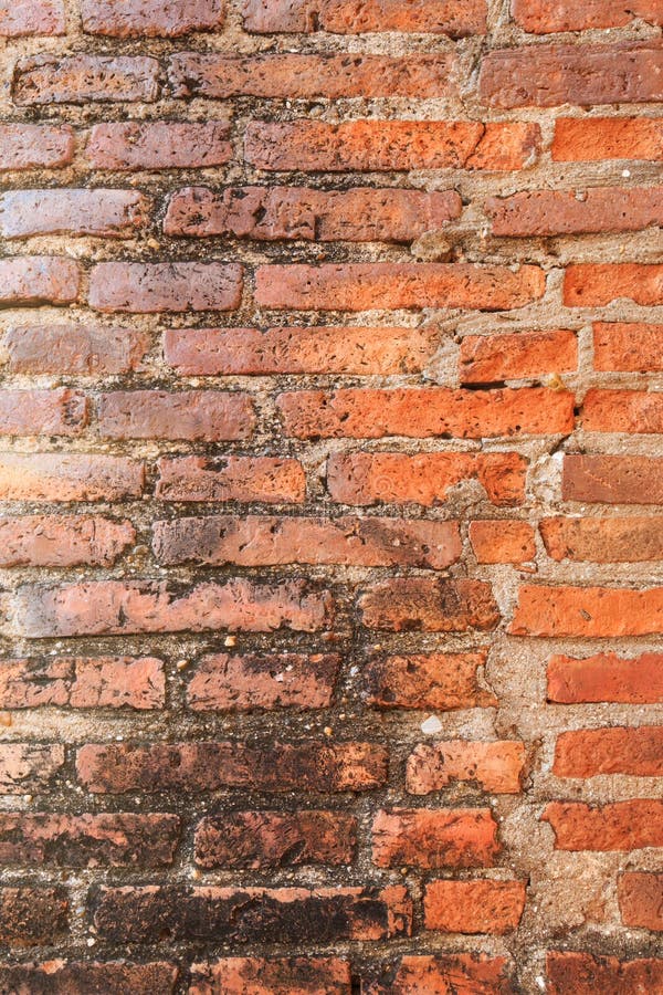 Pattern of Line Brick Wall in Ancient Ruin. Stock Image - Image of ...