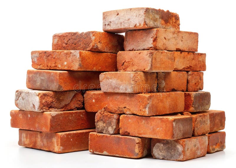 Vintage Red Brick Stack a Rustic Texture for Design Architecture and ...