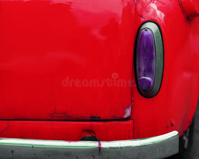 Vintage red car stock image. Image of space, bumper - 257238991
