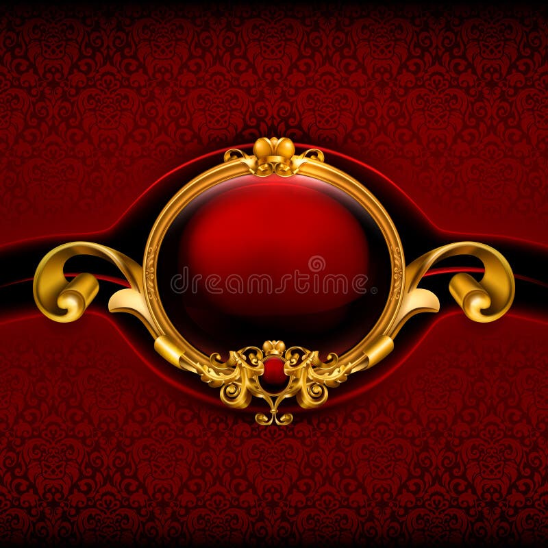 Vintage Red Frame stock vector. Illustration of classic - 24523868