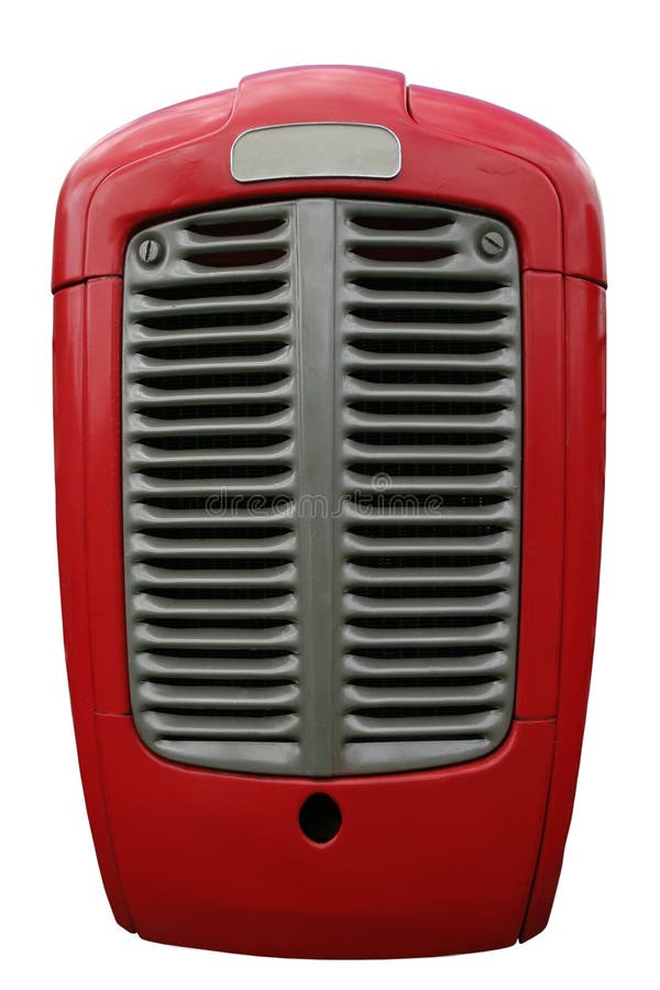 Vintage Red and Grey Radiator Stock Photo - Image of tractor, antique ...