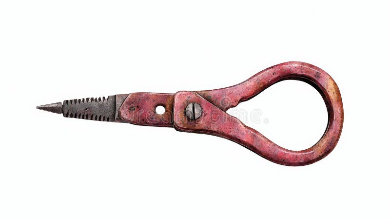 Vintage Redhandled Scissors with a Pointed Tip Perfect for Craft and ...