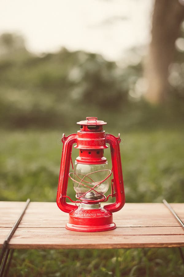 Vintage red lamp stock photo. Image of vehicle, bird - 263206986