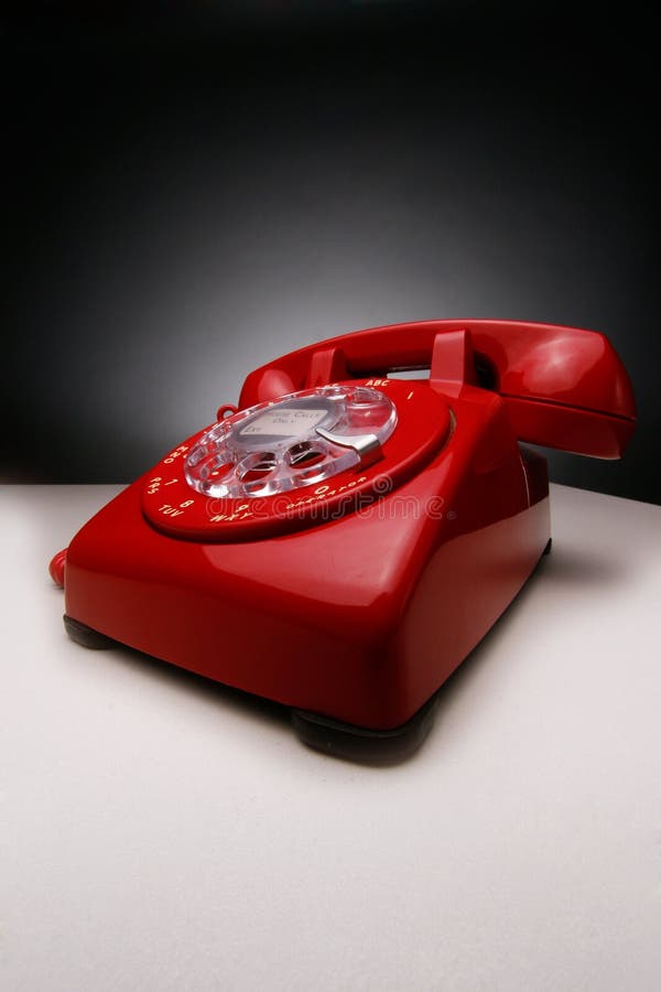 Vintage Red Phone stock photo. Image of cellular, vintage - 2002570