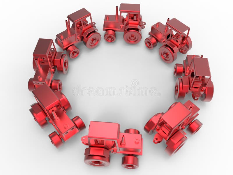 Multiple Tractors Stock Illustrations – 31 Multiple Tractors Stock ...